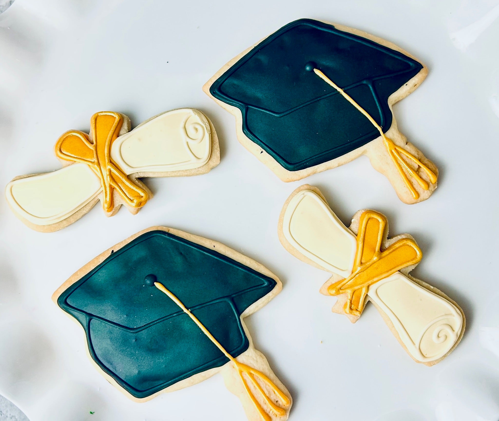 Graduation Cap & Diploma Sugar Cookies | BAM Desserts